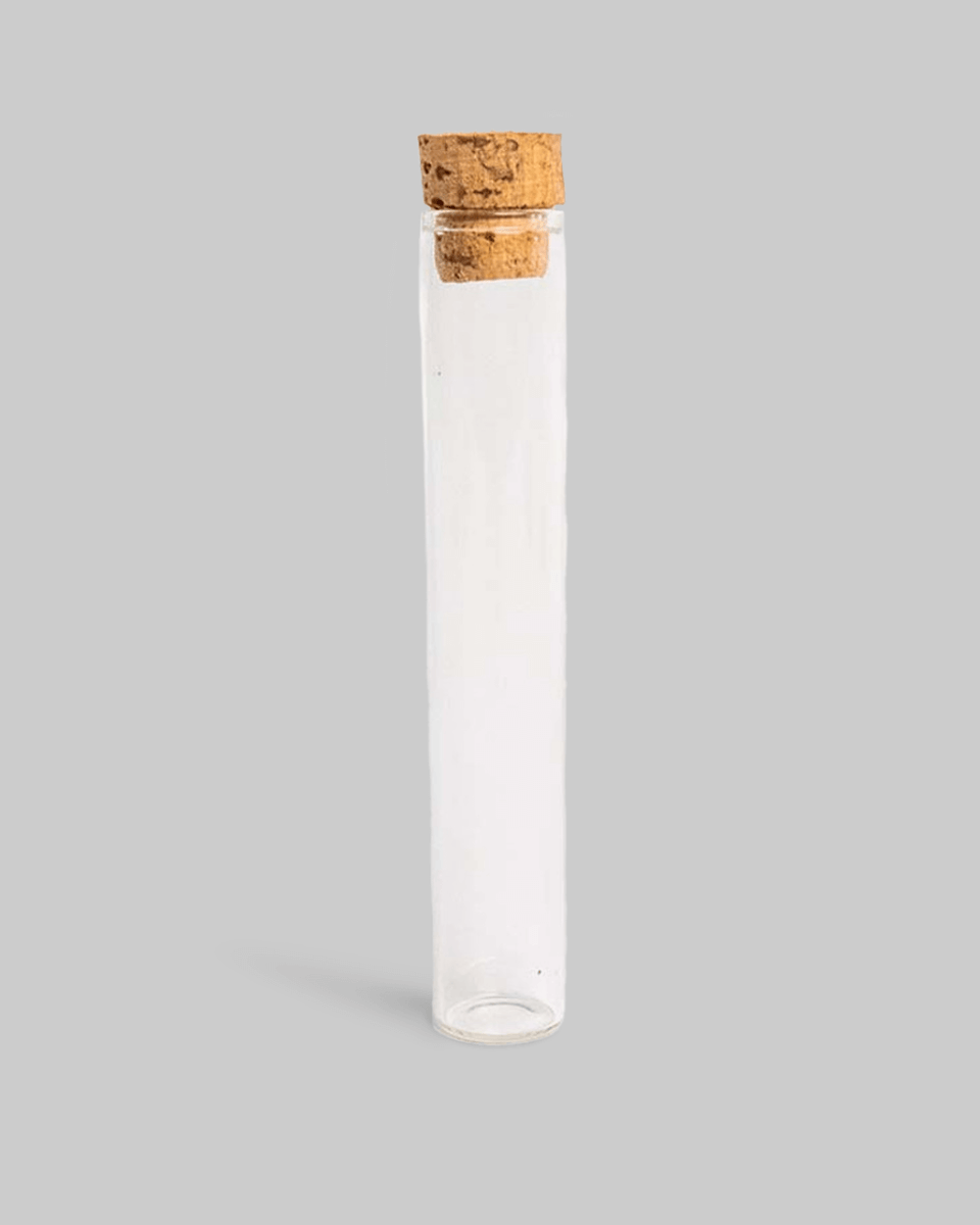 Sustainable Glass Pre Roll Tubes with Cork | Sana Packaging